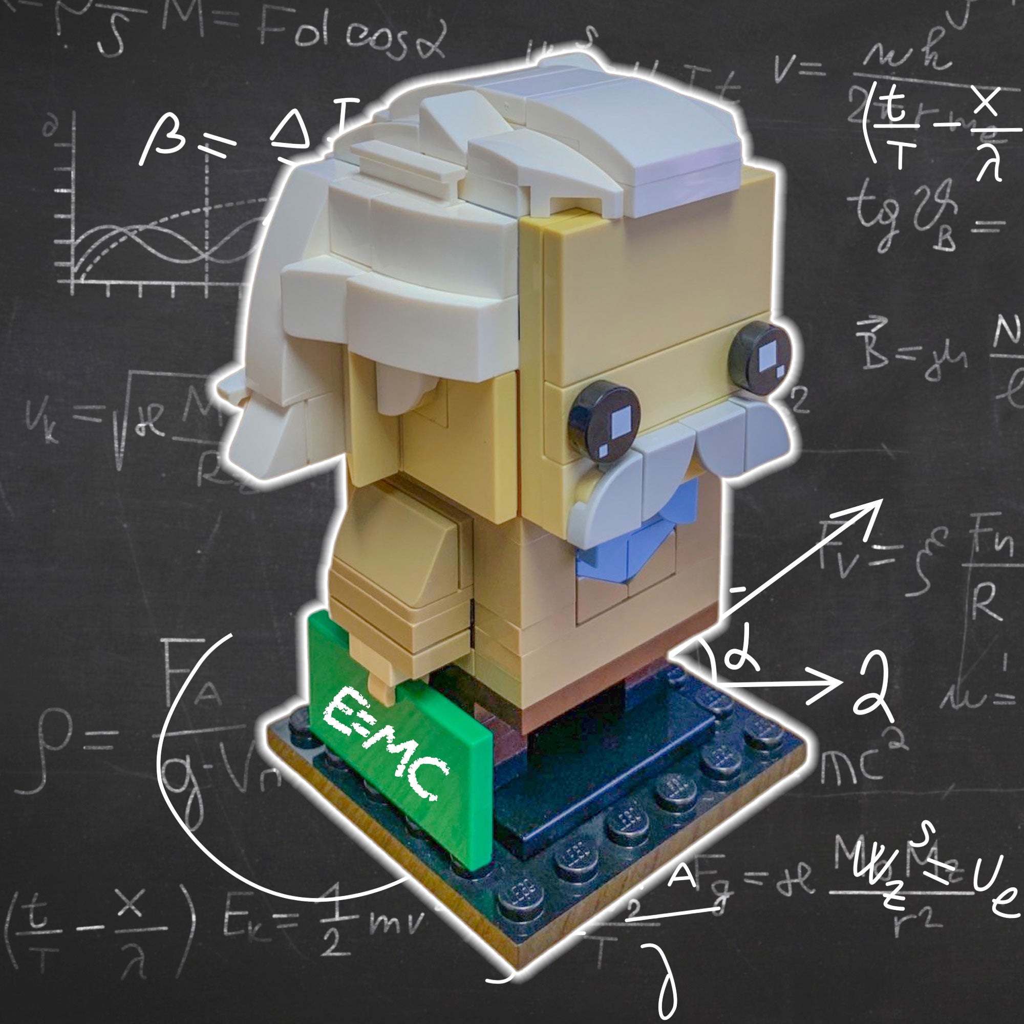 Albert Einstein - B3 Customs® Building Set – MinifigMadison