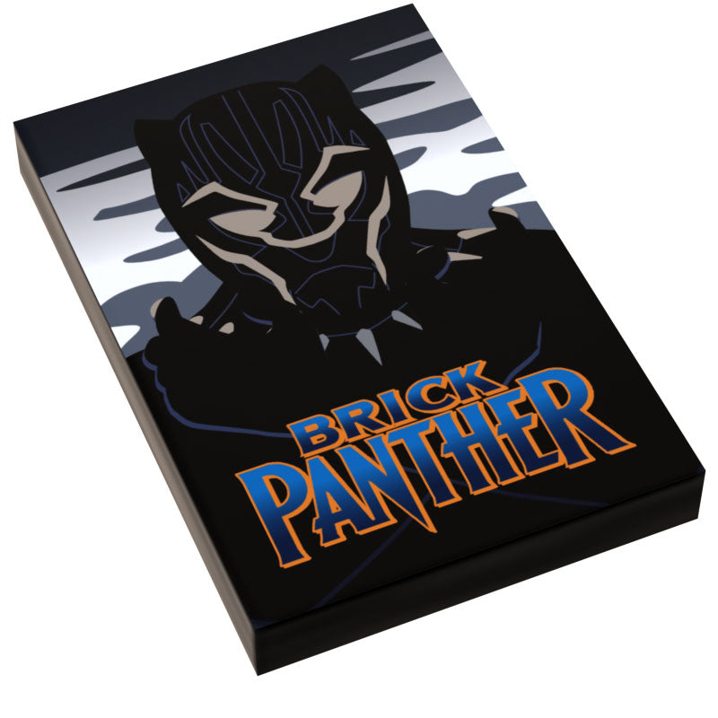Brick Panther Movie Cover Tile (2x3 Tile) – MinifigMadison