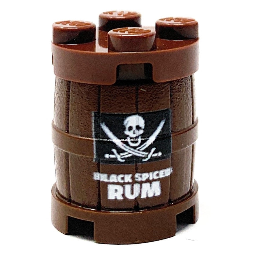 Custom Black Spiced Rum Barrel / Keg made using LEGO part - B3 Customs ...